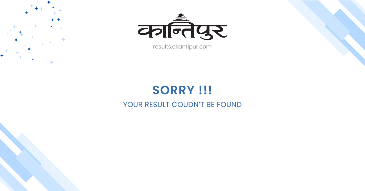 Your result couldnt be found. Check Yours